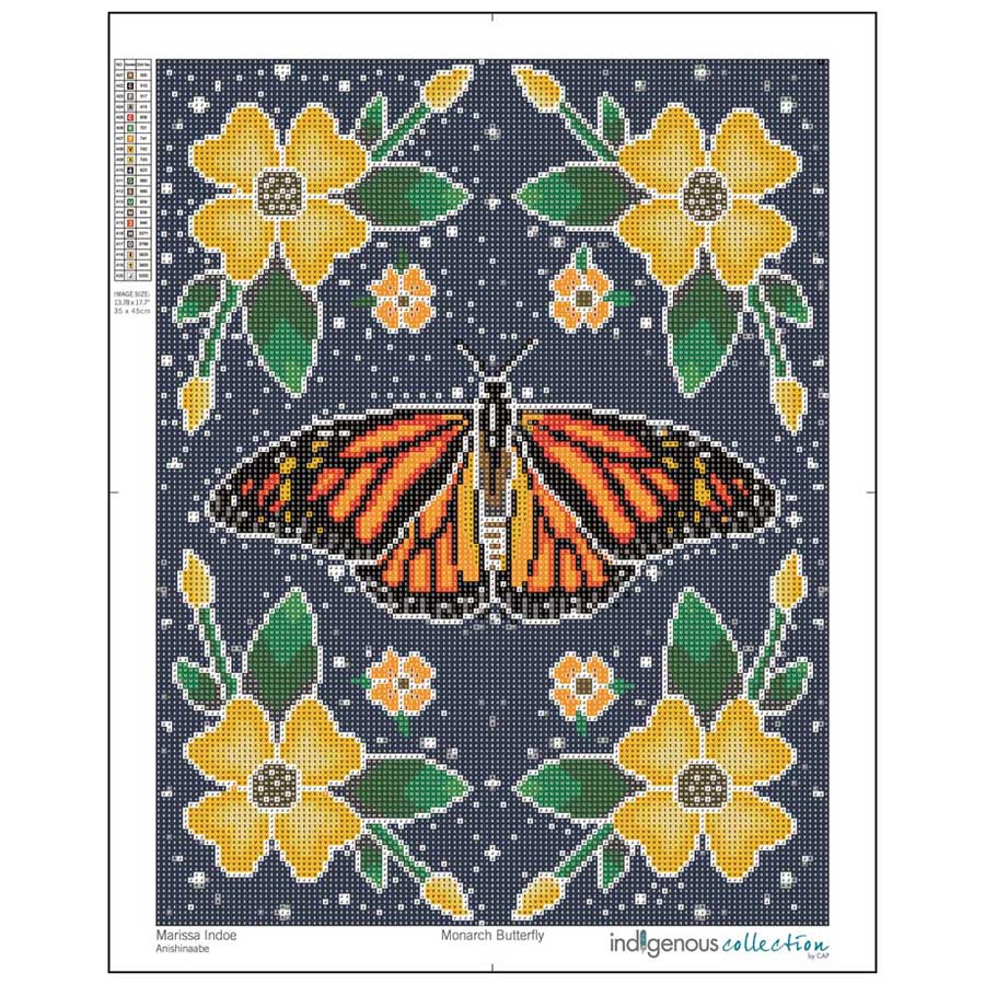 Monarch Butterfly Diamond Art Kit by artist Marissa Indoe – Indigenous ...