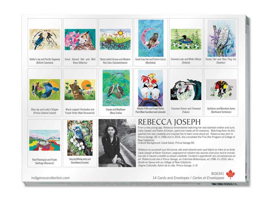 Across Canada Boxed Note Cards by artist Rebecca Joseph – Indigenous ...