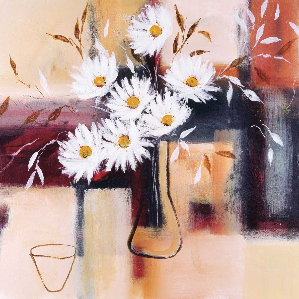 Daisy Impressions I by artist Natasha Barnes – Indigenous Collection ...