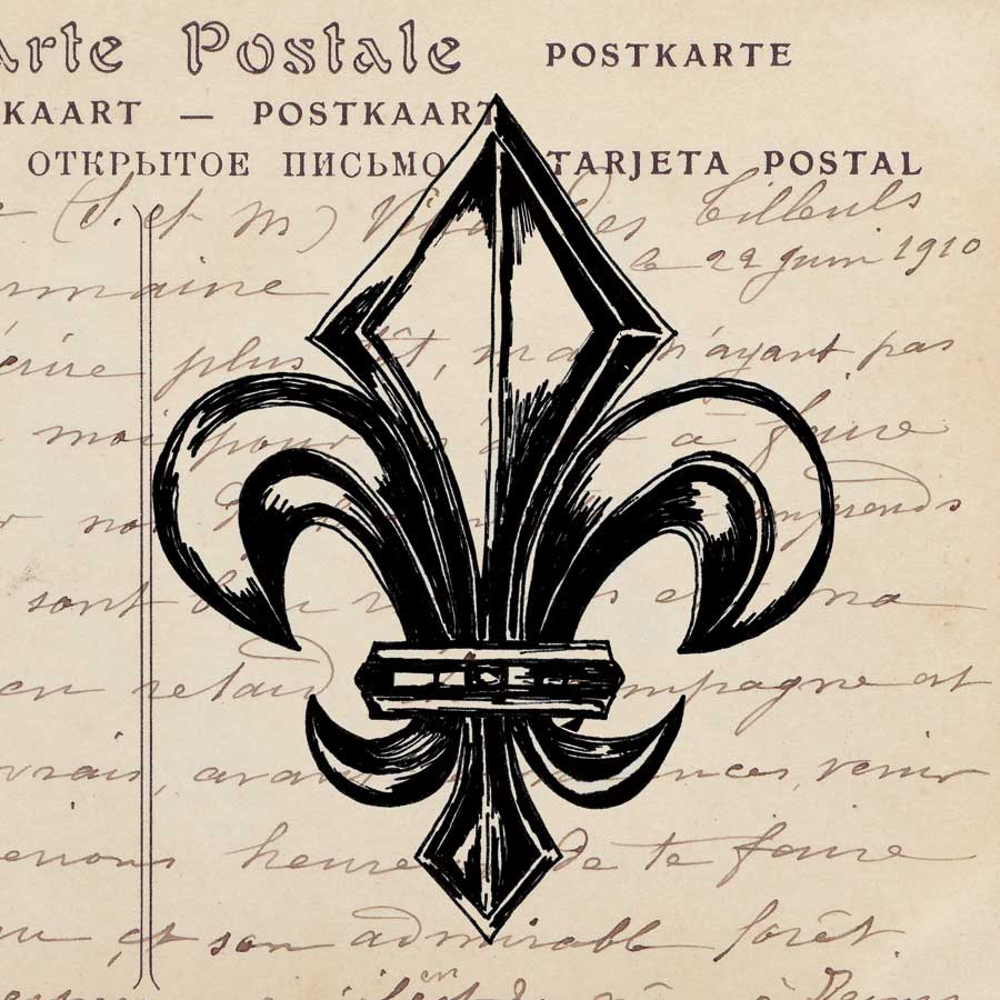 Fleur De Lis I by artist Sabine Berg – Indigenous Collection and CAP ...
