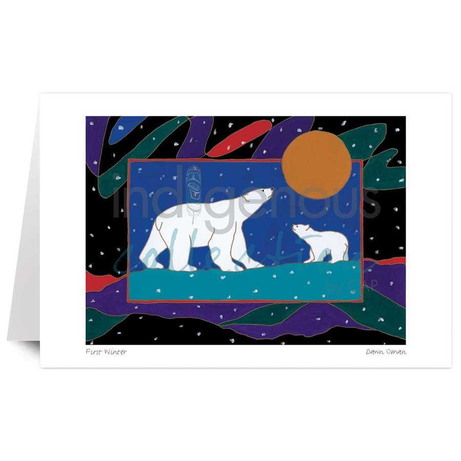 First Winter by artist Dawn Oman – Indigenous Collection and CAP & Winn ...