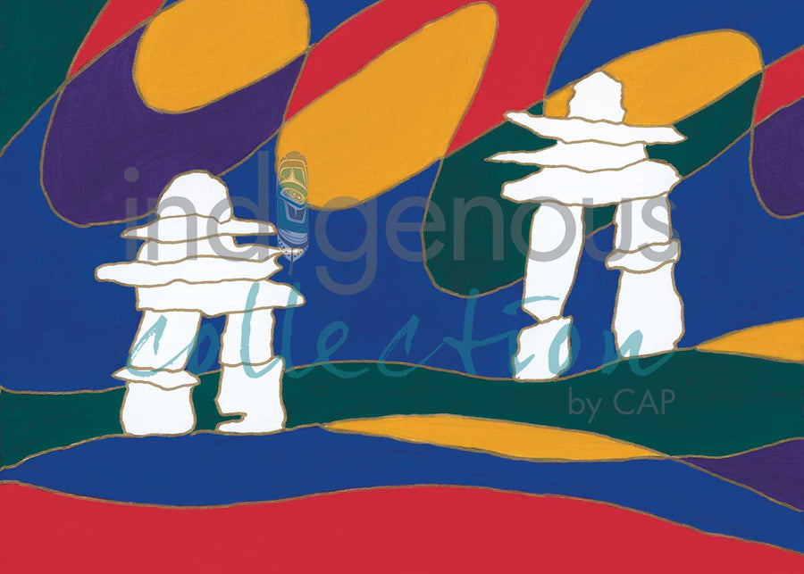 Inukshuk I by artist Dawn Oman – Indigenous Collection and CAP & Winn Devon