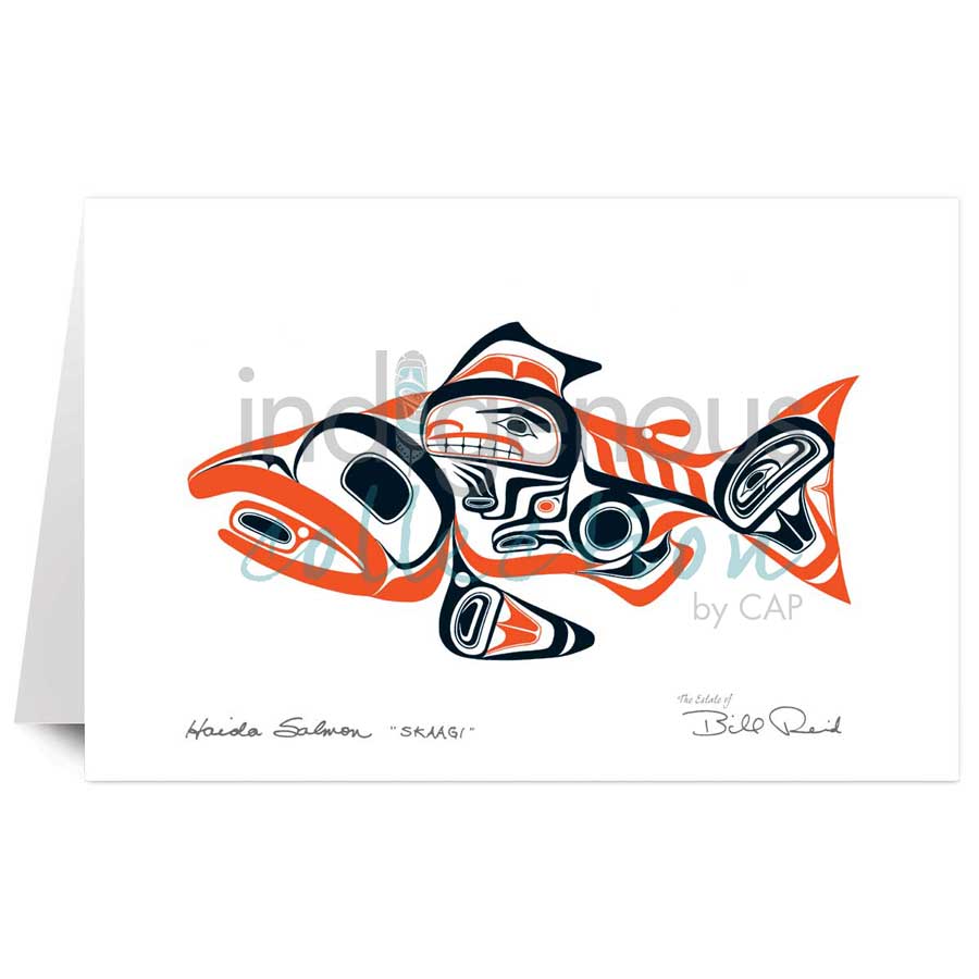 Haida Salmon by artist Bill Reid – Indigenous Collection and CAP & Winn ...