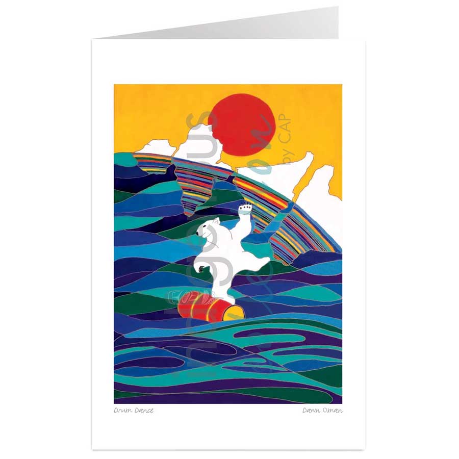 Drum Dance by artist Dawn Oman – Indigenous Collection and CAP & Winn Devon