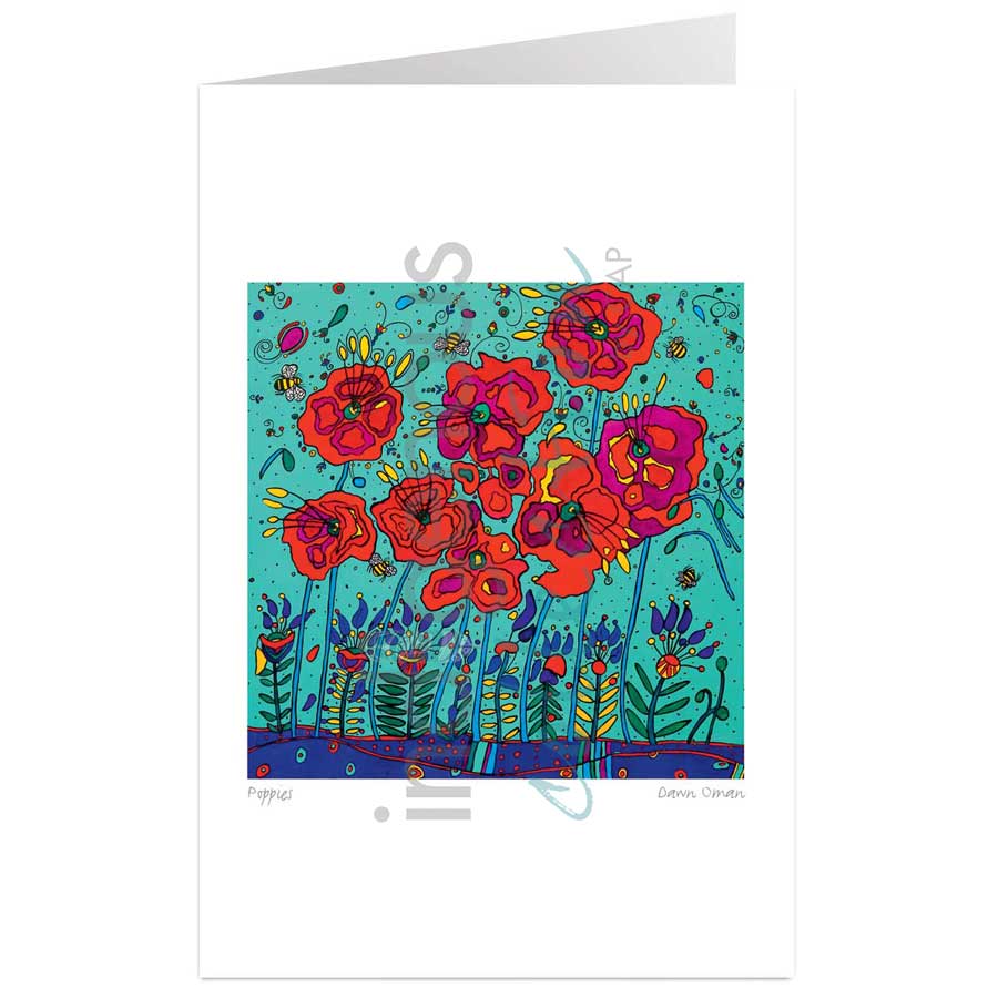 Poppies by artist Dawn Oman – Indigenous Collection and CAP & Winn Devon