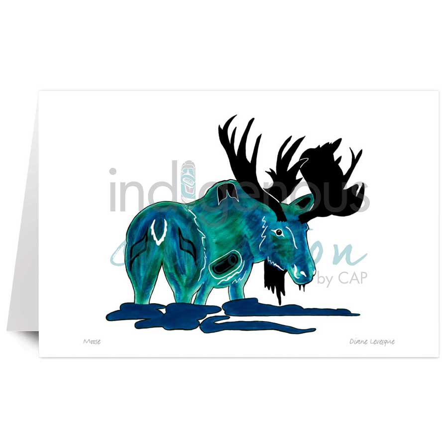 Moose by artist Diane Levesque – Indigenous Collection and CAP & Winn Devon