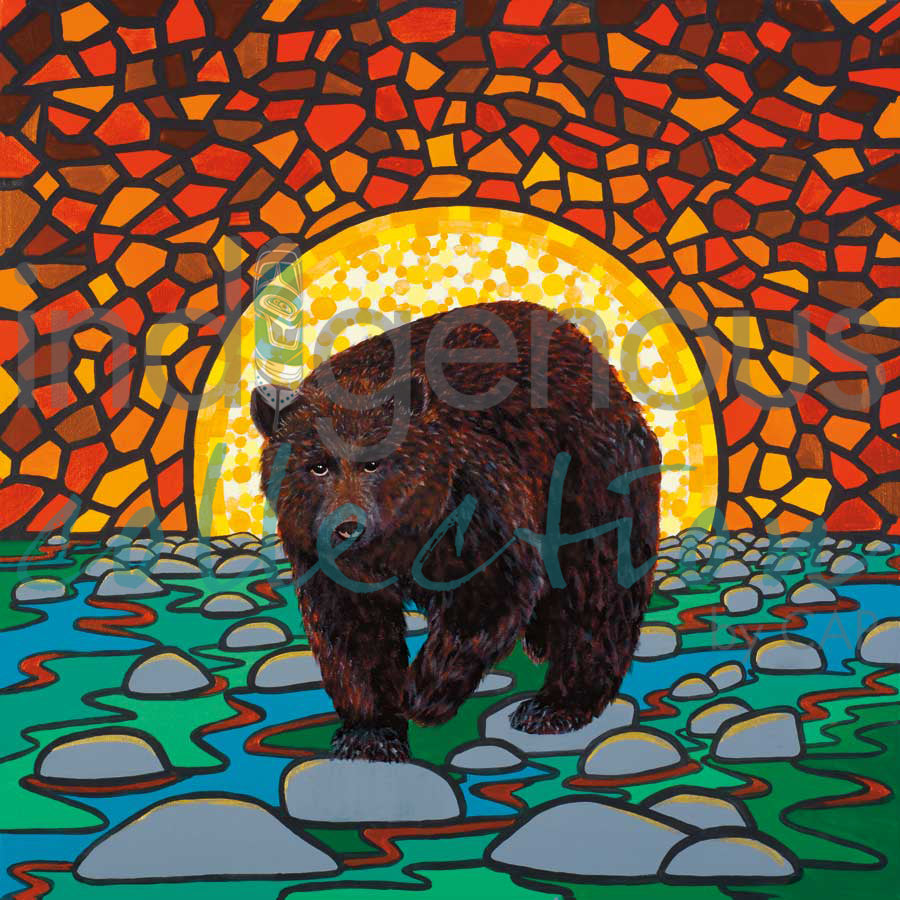 Autumn Sunset by artist Shelley Davies – Indigenous Collection and CAP ...