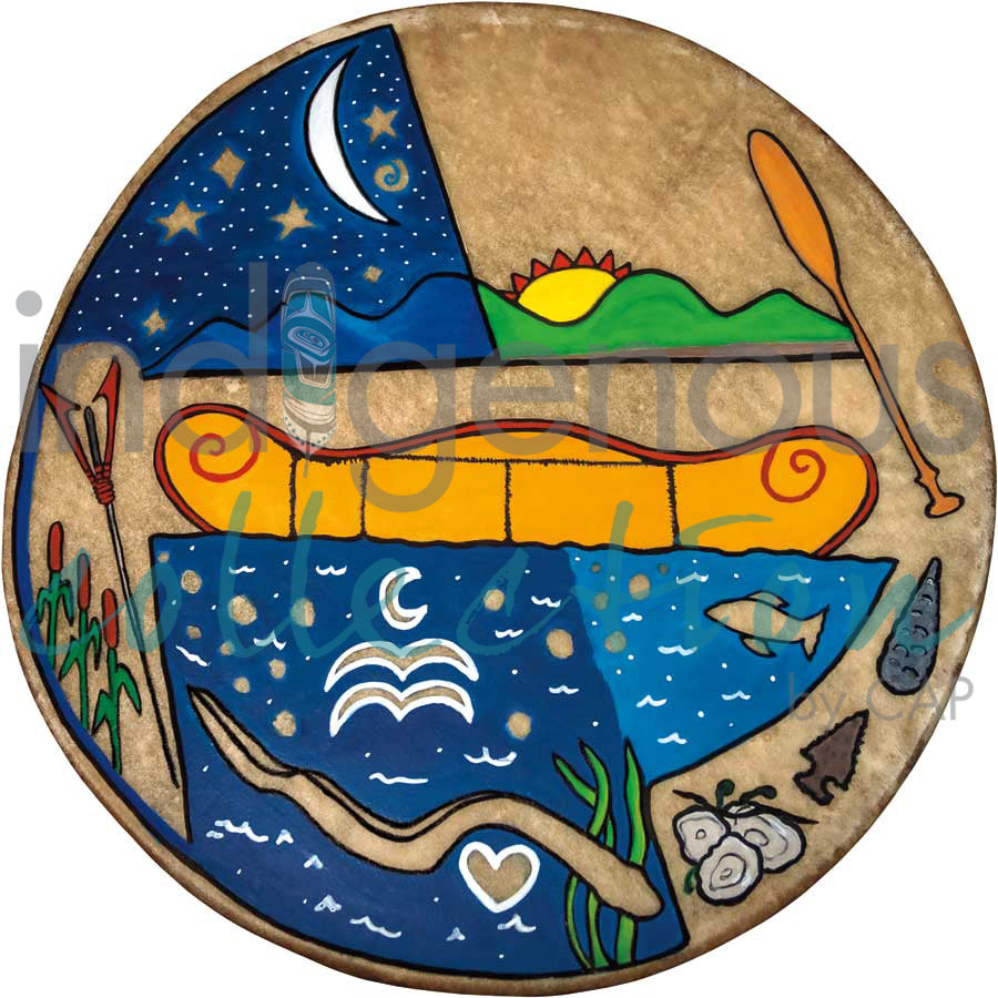 Canoe Culture by artist Eva Apukjij Keewesoo – Indigenous Collection ...