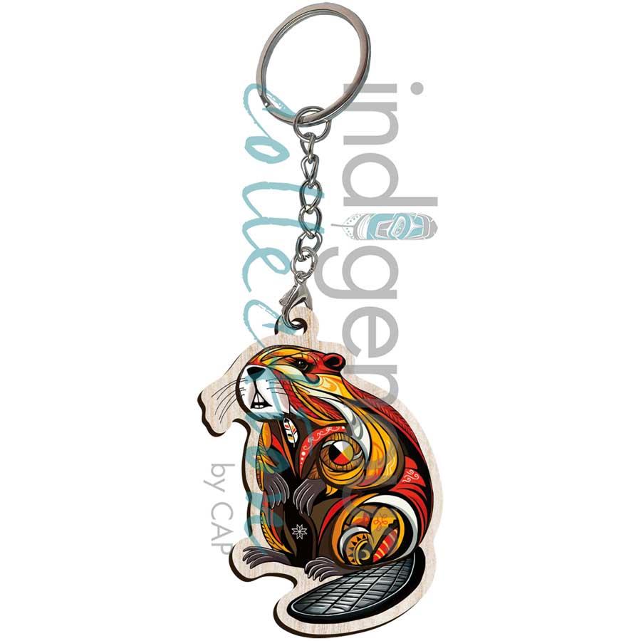Spirit Beaver 3D Keychain by artist Stephanie White – Indigenous ...