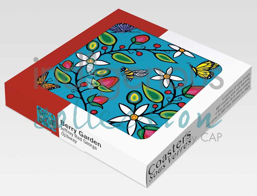 Berry Garden Coaster by artist Jeffrey Red George – Indigenous ...