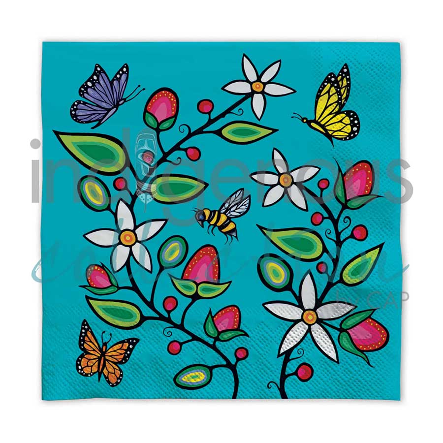 Berry Garden Tea Towel by artist Jeffrey Red George – Indigenous ...