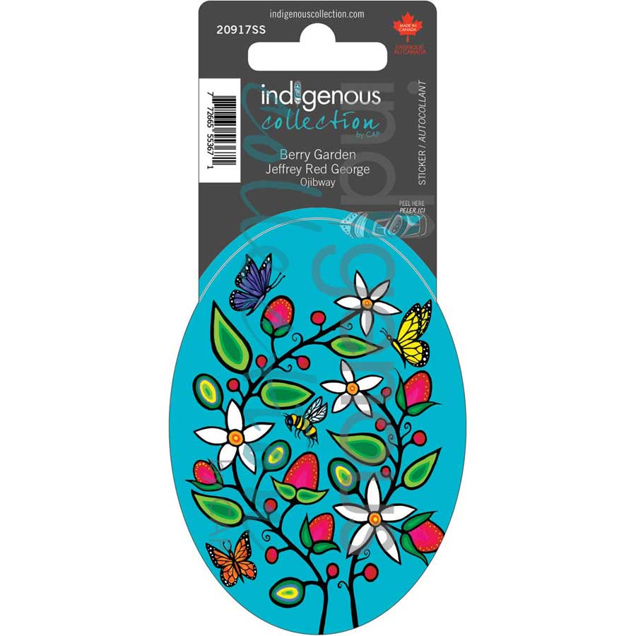 Berry Garden Sticker by artist Jeffrey Red George – Indigenous ...