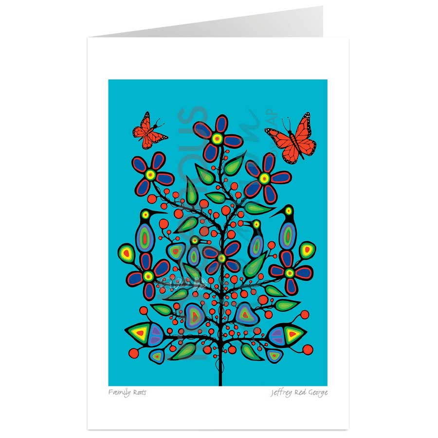 Family Roots by artist Jeffrey Red George – Indigenous Collection and ...