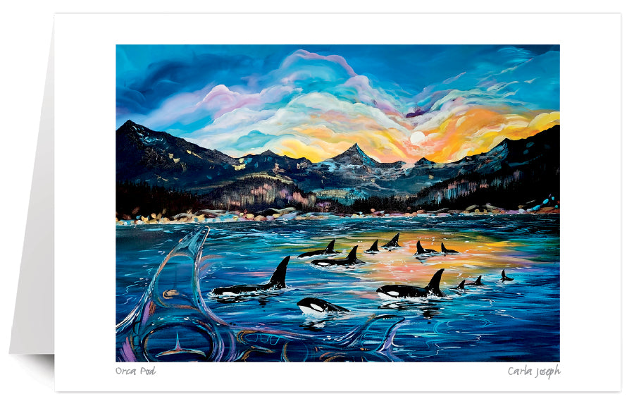 Orca Pod by artist Carla Joseph – Indigenous Collection and CAP & Winn ...