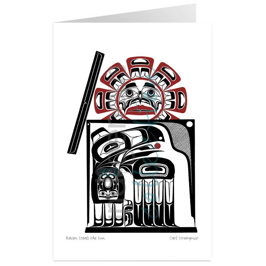 Raven Stealing the Sun by artist Carl Stromquist – Indigenous ...
