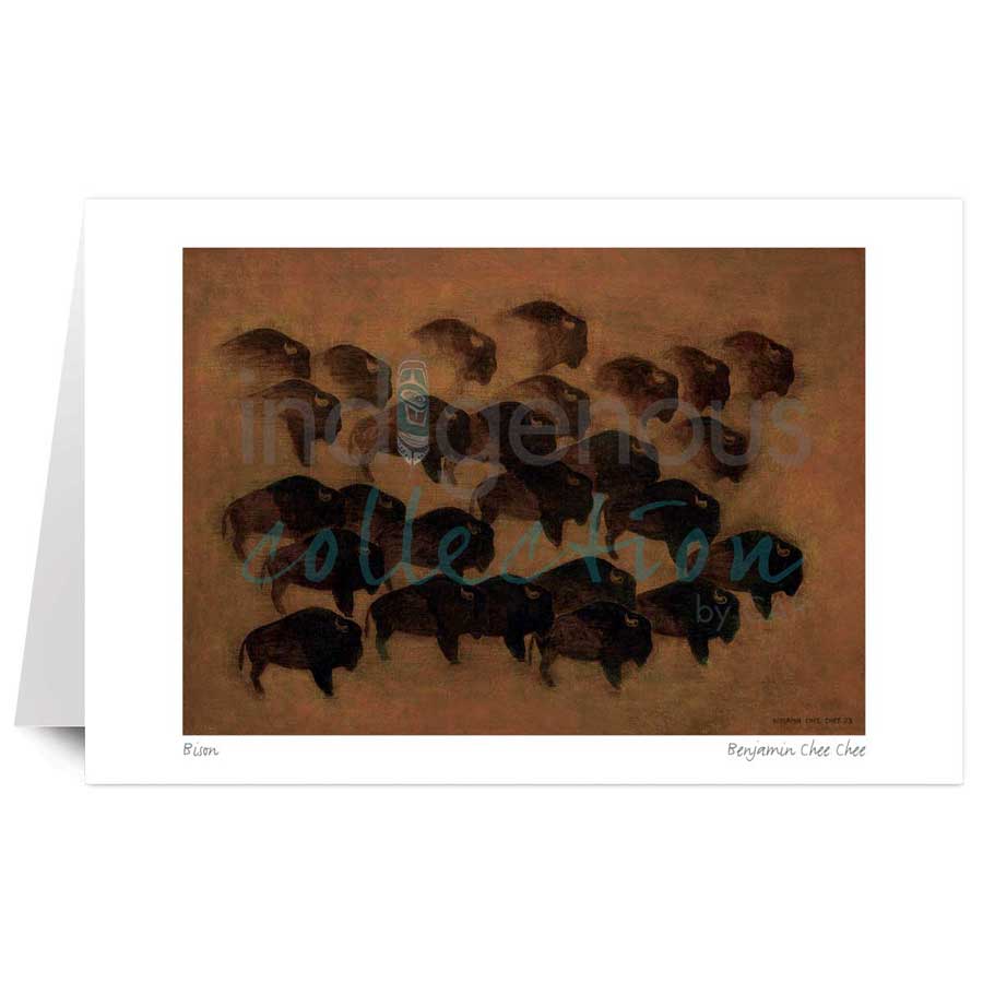Bison by artist Benjamin Chee Chee – Indigenous Collection and CAP ...