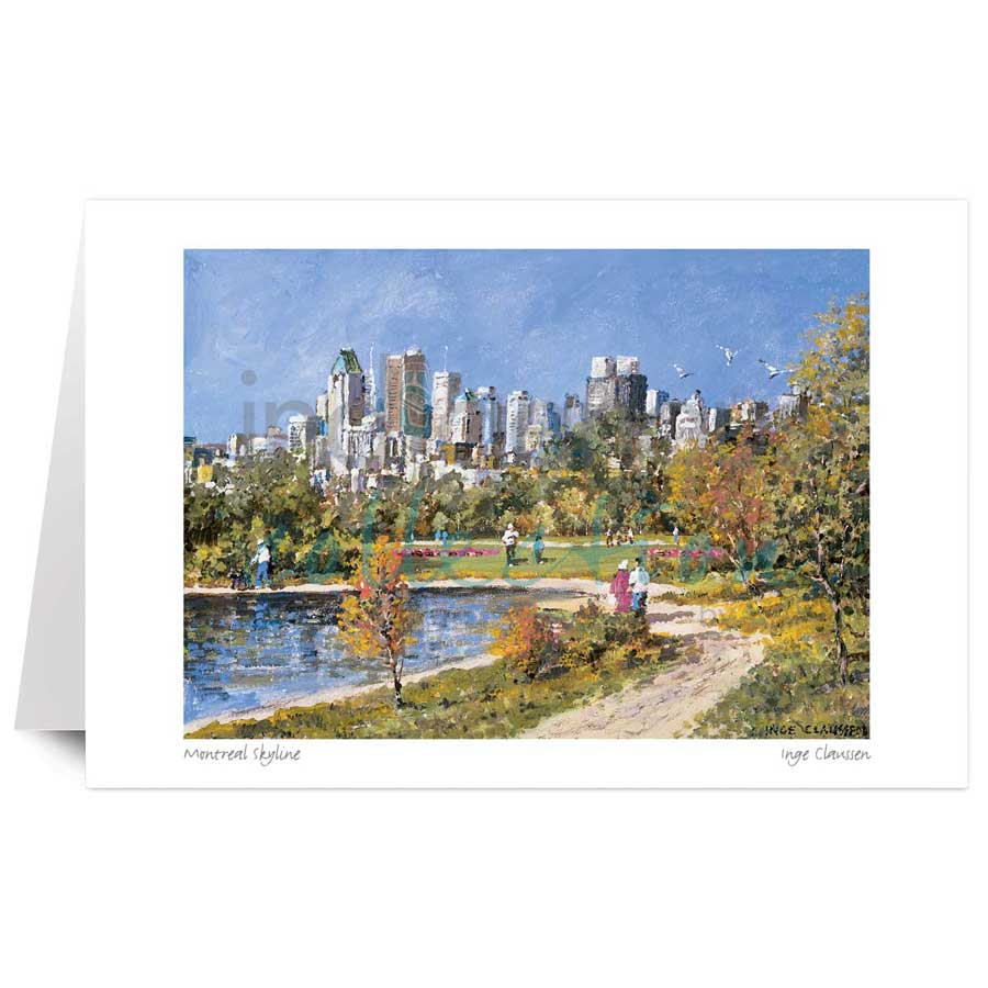 Montreal Skyline by artist Inge Claussen – Indigenous Collection and ...