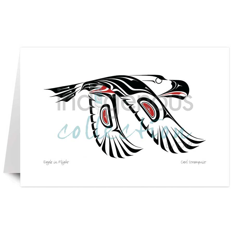 Eagle In Flight by artist Carl Stromquist – Indigenous Collection and ...