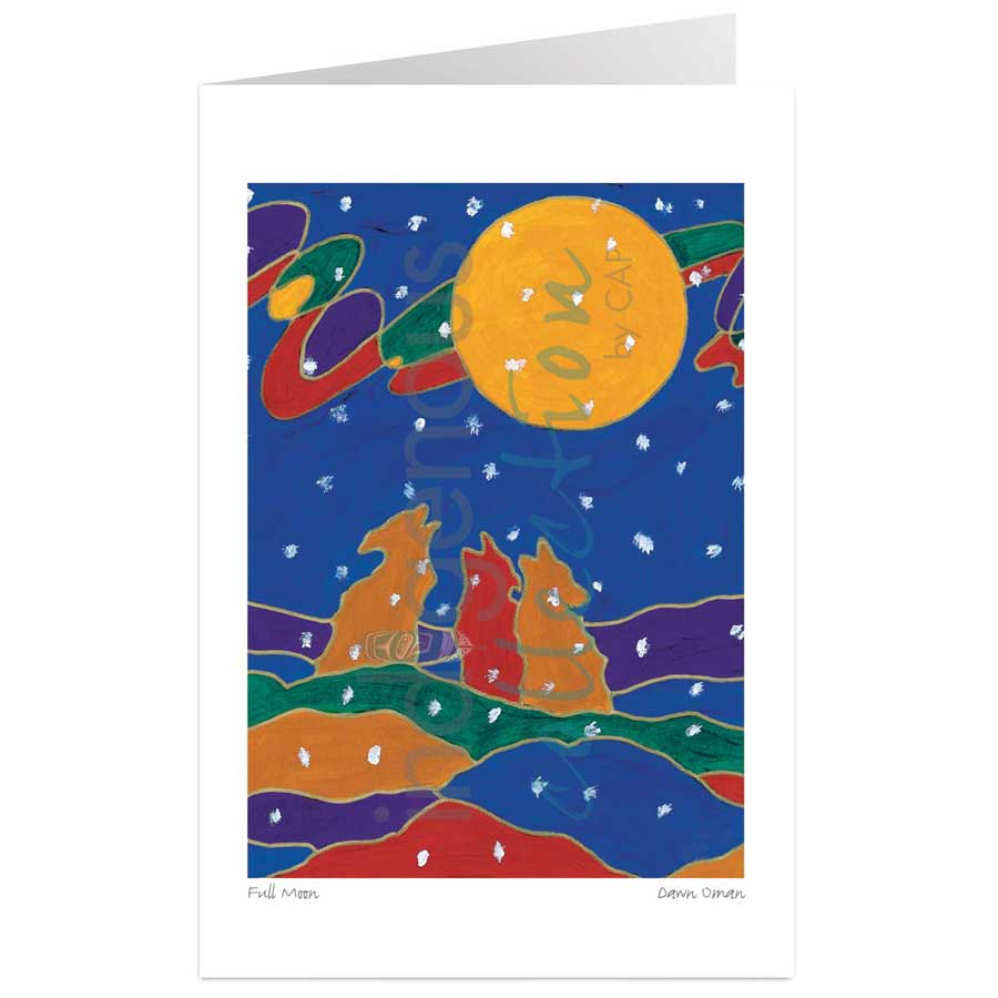 Full Moon by artist Dawn Oman – Indigenous Collection and CAP & Winn Devon