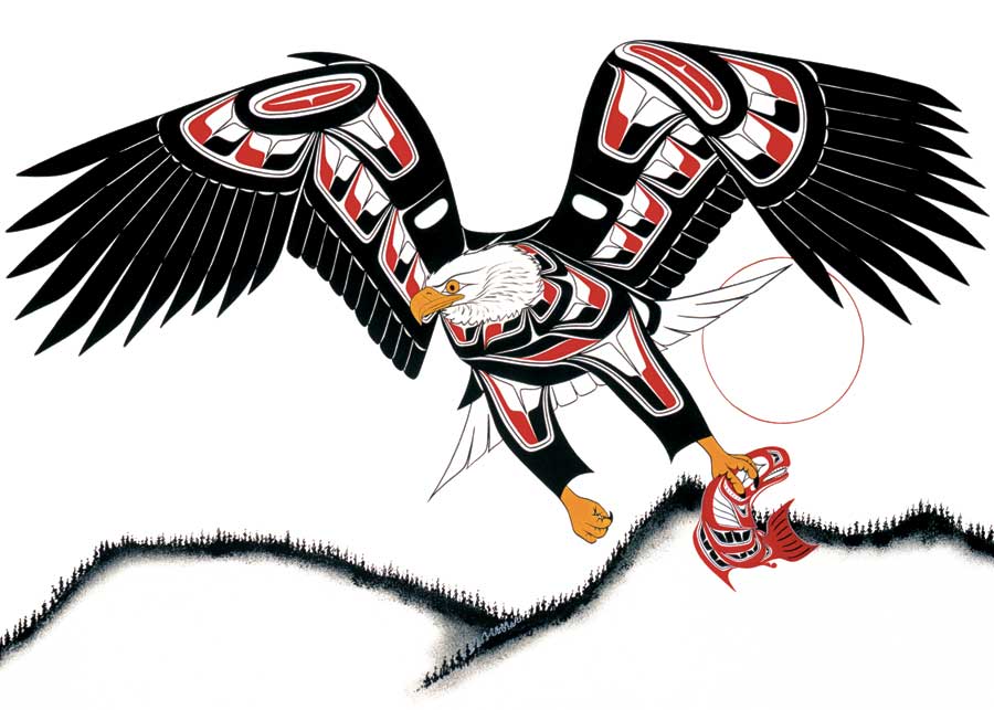 Eagle and Salmon – Indigenous Collection and CAP & Winn Devon