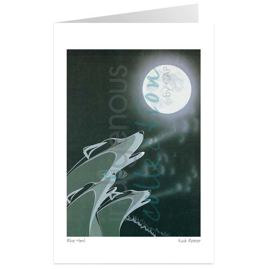 Blue Howl by artist Rick Beaver – Indigenous Collection and CAP & Winn ...