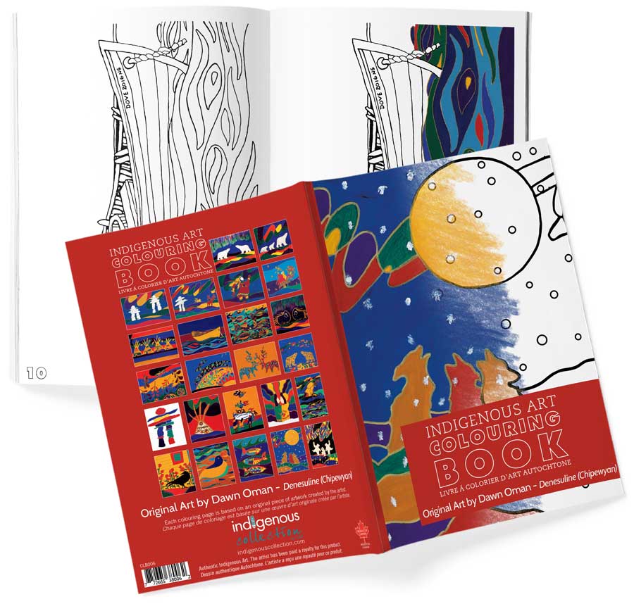 Dawn Oman Colouring Book – Indigenous Collection and CAP & Winn Devon