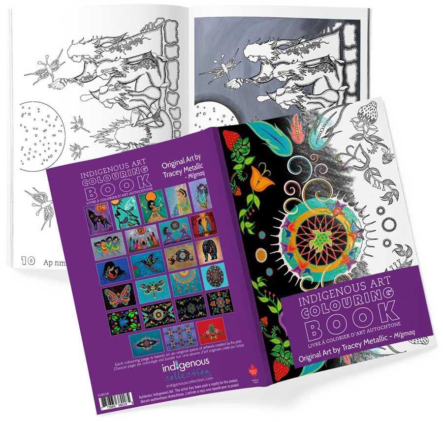 Tracey Metallic Colouring Book – Indigenous Collection and CAP & Winn Devon