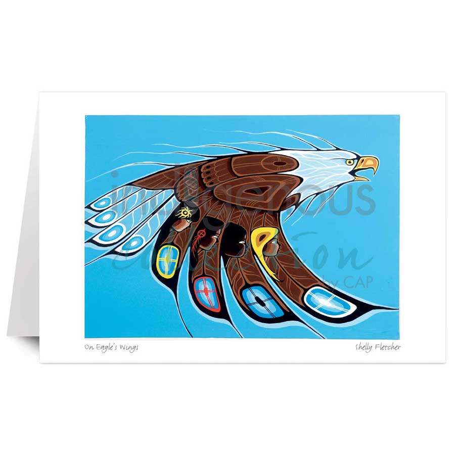 On Eagle's Wings by artist Shelly Fletcher – Indigenous Collection and ...