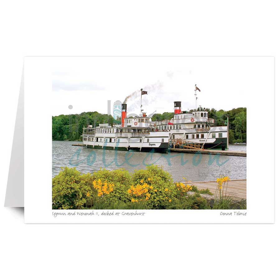 Segwun and Wenonah II, docked at Gravenhurst by artist Donna Tolmie ...