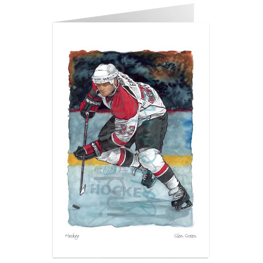 Hockey by artist Glen Green – Indigenous Collection and CAP & Winn Devon