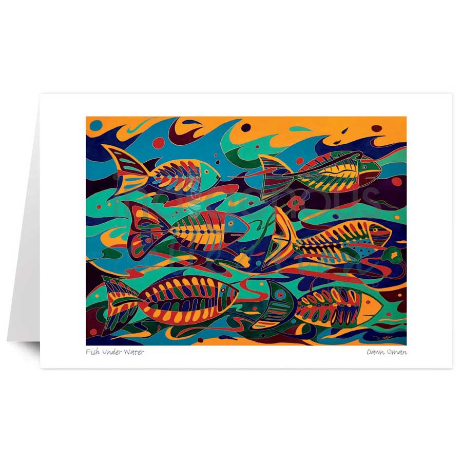 Fish Under Water by artist Dawn Oman – Indigenous Collection and CAP ...