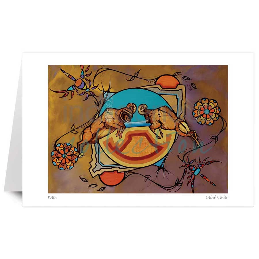 Ram by artist Laird Goulet – Indigenous Collection and CAP & Winn Devon