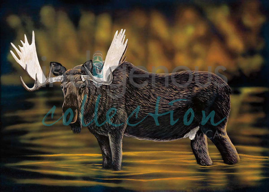Alces by artist Ronnie Simon – Indigenous Collection and CAP & Winn Devon