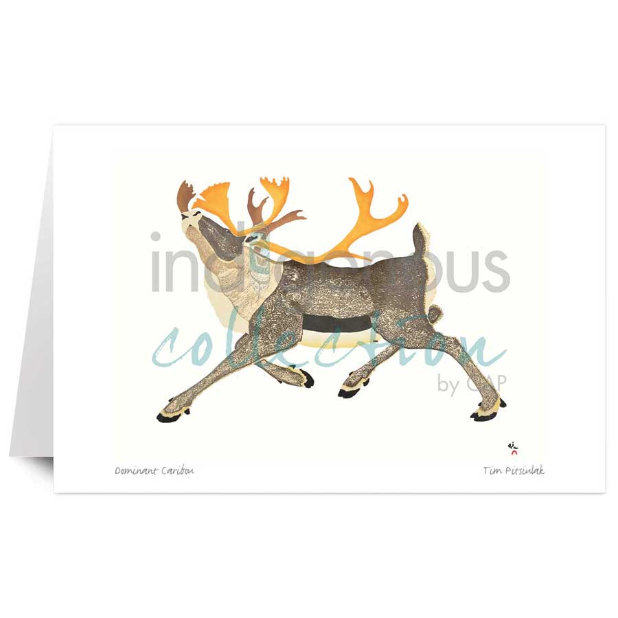 Dominant Caribou by artist Tim Pitsiulak – Indigenous Collection and ...