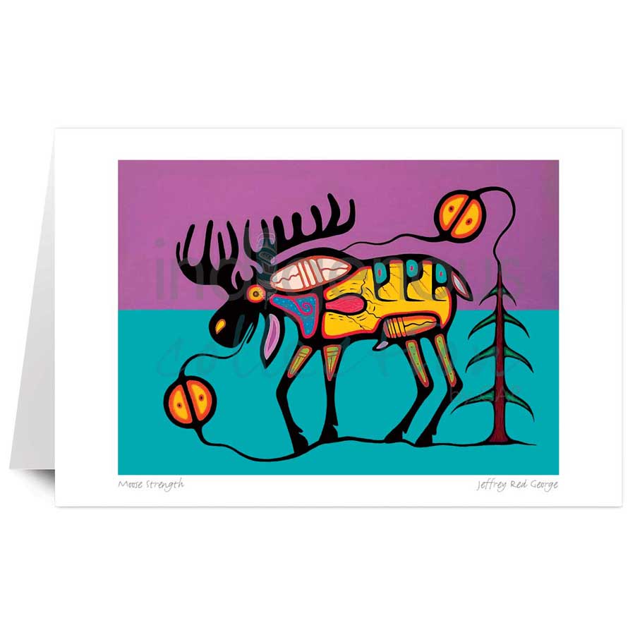 Moose Strength by artist Jeffrey Red George – Indigenous Collection and ...