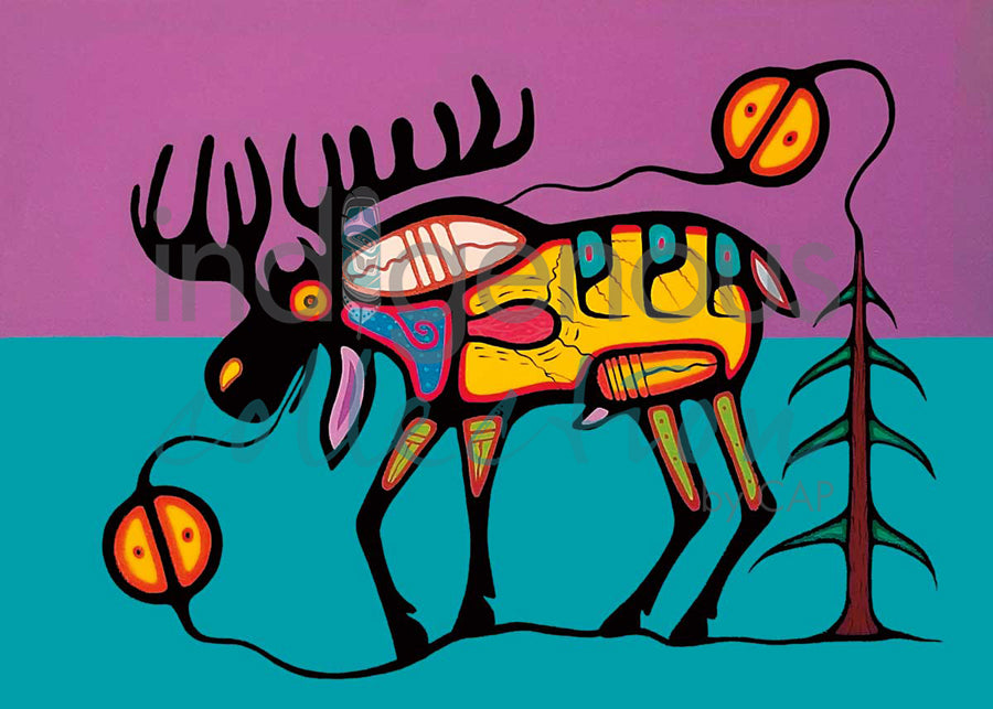 Moose Strength by artist Jeffrey Red George – Indigenous Collection and ...