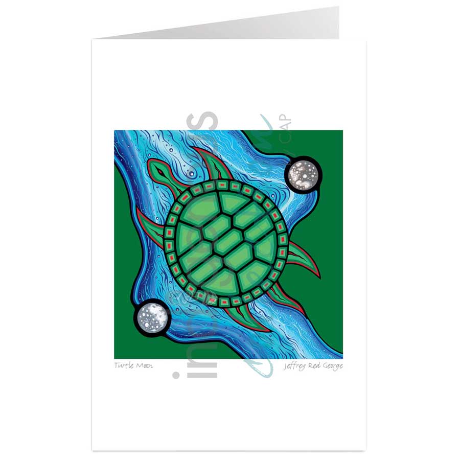 Turtle Moon by artist Jeffrey Red George – Indigenous Collection and ...