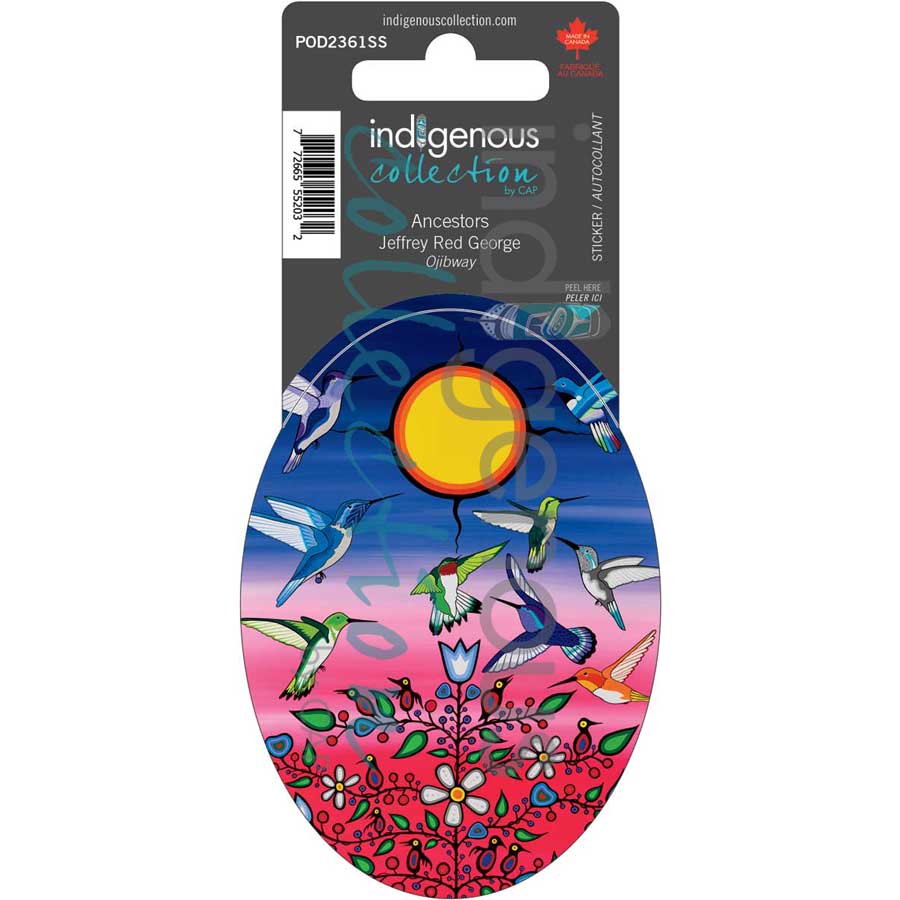 Ancestors Sticker by artist Jeffrey Red George – Indigenous Collection ...