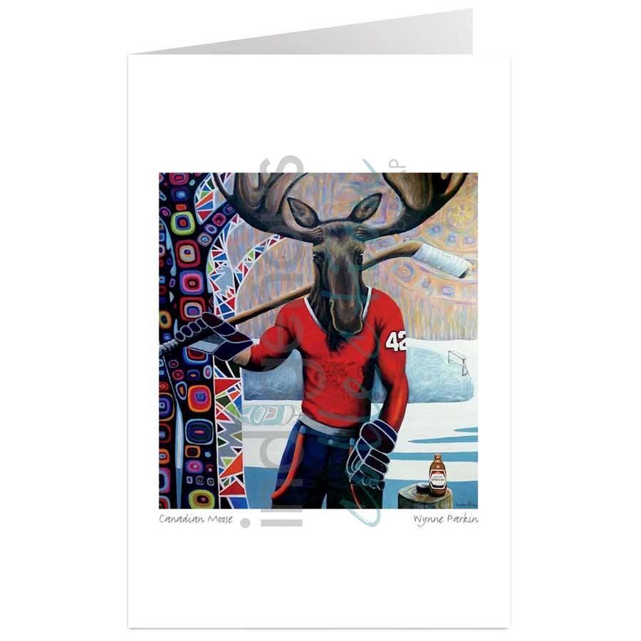 Canadian Moose by artist Wynne Parkin – Indigenous Collection and CAP ...