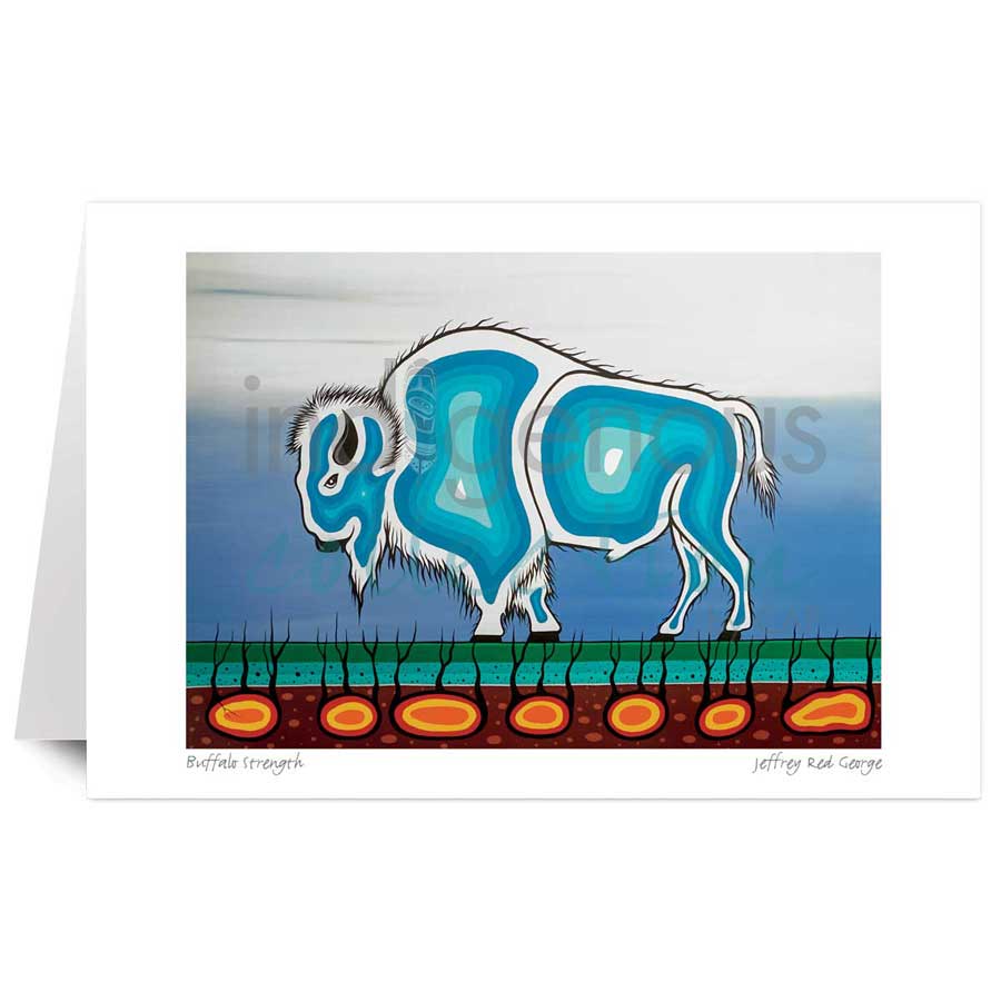 Buffalo Strength by artist Jeffrey Red George – Indigenous Collection ...