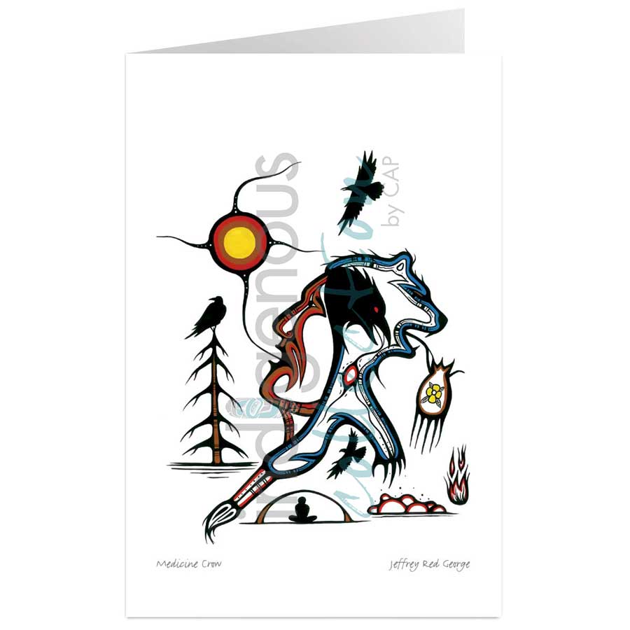 Medicine Crow by artist Jeffrey Red George – Indigenous Collection and ...