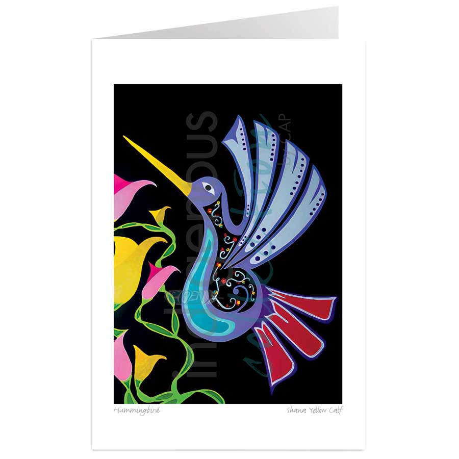 Hummingbird by artist Shana Yellow Calf – Indigenous Collection and CAP ...