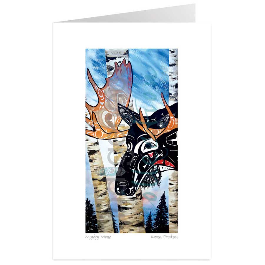 Mighty Moose by artist Karen Erickson – Indigenous Collection and CAP ...