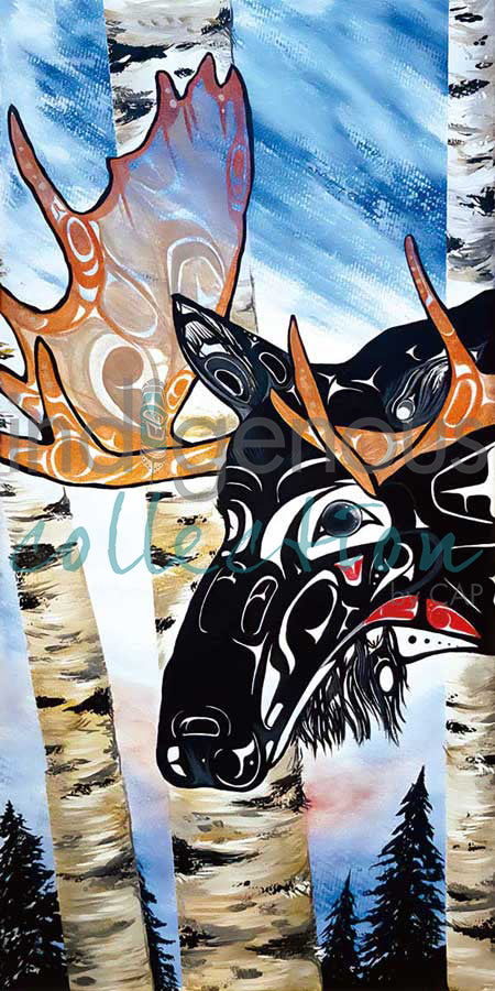 Mighty Moose by artist Karen Erickson – Indigenous Collection and CAP ...