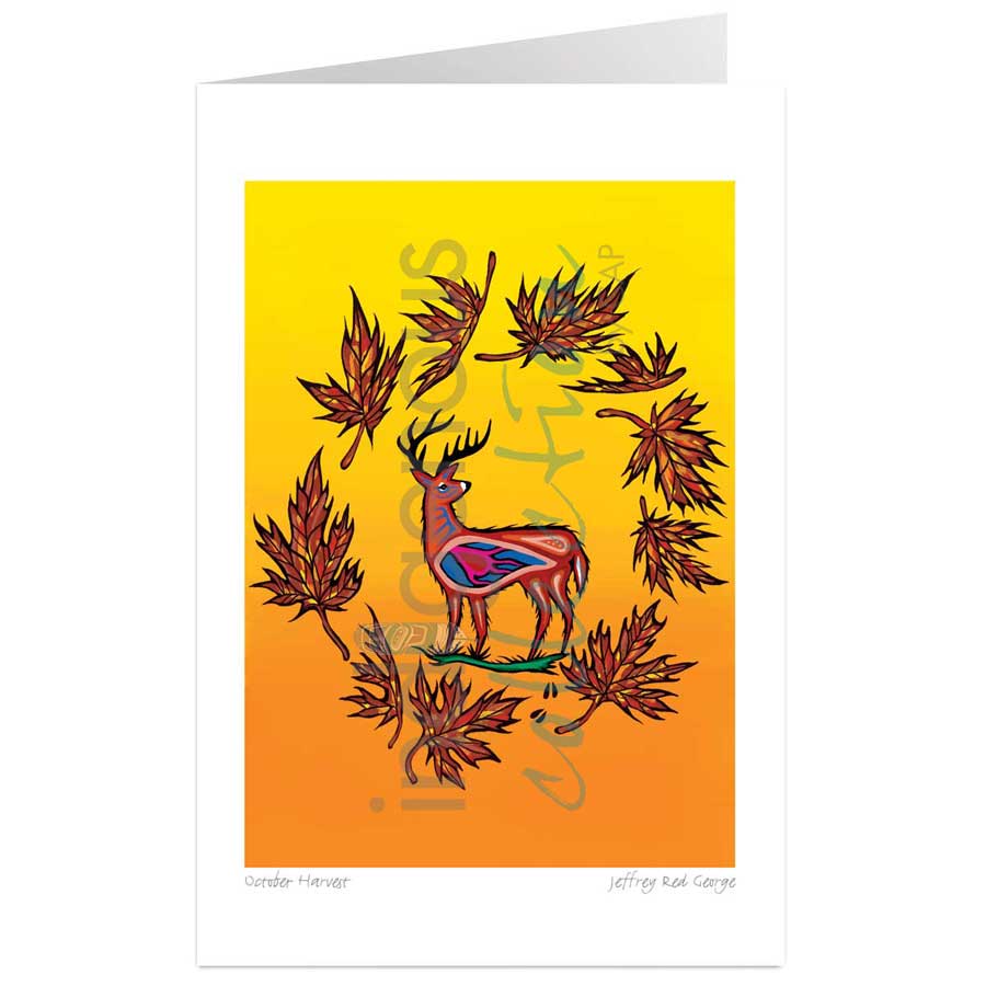 October Harvest by artist Jeffrey Red George – Indigenous Collection ...