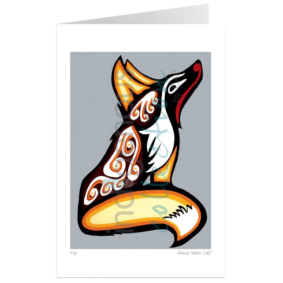 Fox by artist Shana Yellow Calf – Indigenous Collection and CAP & Winn ...