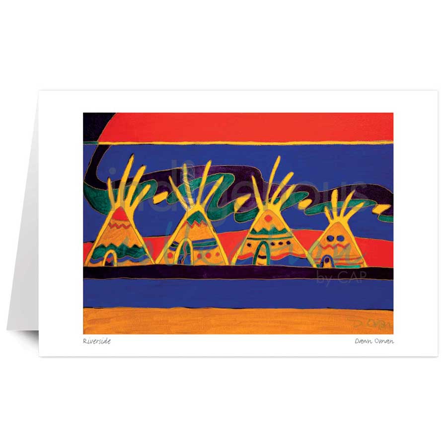 Riverside by artist Dawn Oman – Indigenous Collection and CAP & Winn Devon