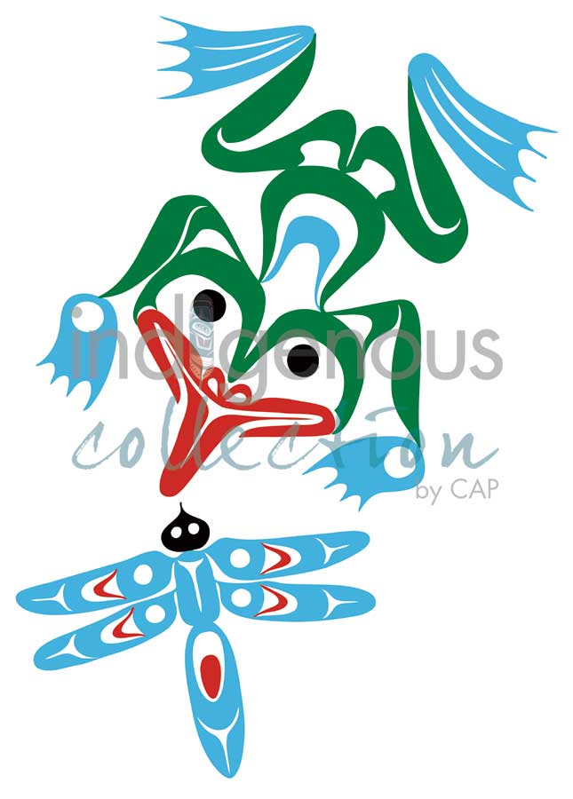 Frog & Dragonfly by artist Eric Parnell – Indigenous Collection and CAP ...