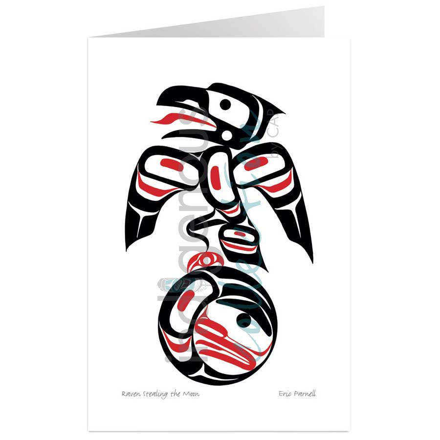 Raven Stealing the Moon by artist Eric Parnell – Indigenous Collection ...