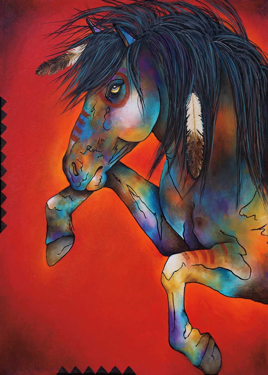 Wild Fire by artist Micqaela Jones – Indigenous Collection and CAP ...